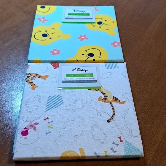 Disney | Office | Disney Fabric Fat Quarters 2 With Winnie The Pooh And ...